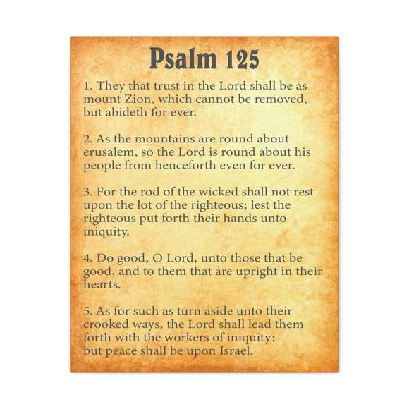 Express Your Love Gifts | Art | Scripture Sign Psalm 25 Chapter Gold Bible Canvas Christian Wall ...